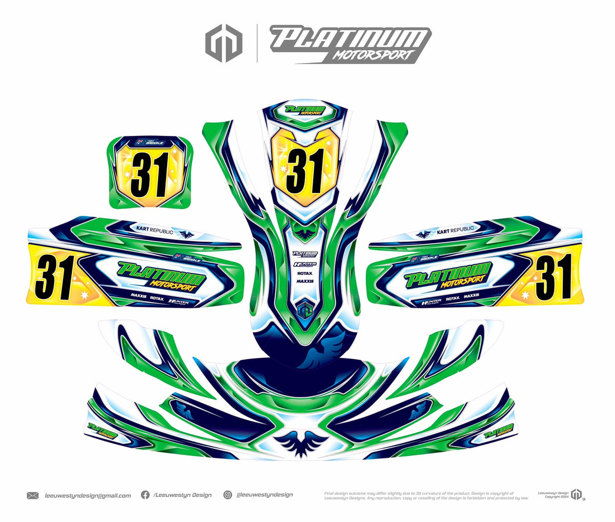 PLATINUM TEAM STICKERS – Platinum Motorsport Karting Store